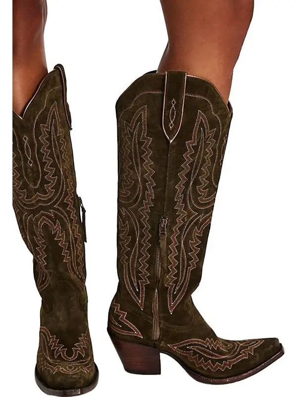 Ariat Casanova Western Boots - Olive Green