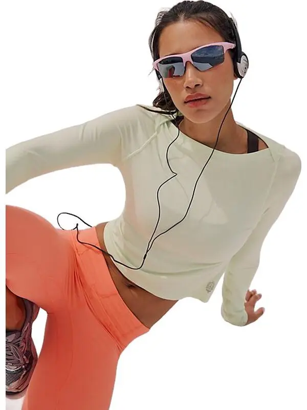 Free People Up Next Long Sleeve - Whipped Lime