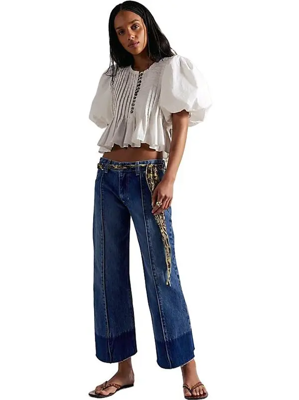 Free People We The Free Jinx Low-rise Cropped Jeans - Paradigm