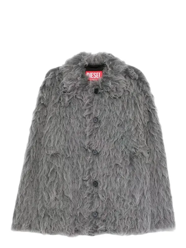 DIESEL® Faux-fur Jacket - Grey