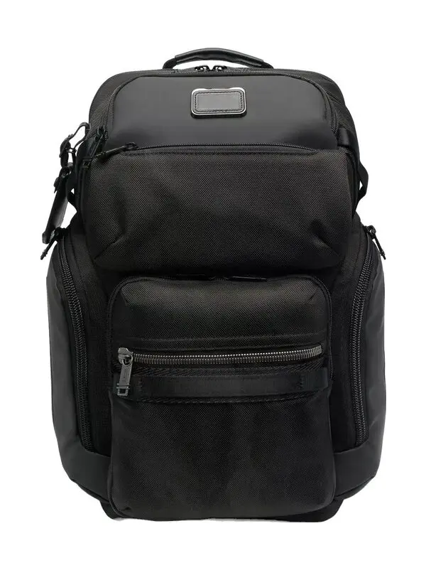 Tumi Canvas Backpack With Multiple Pockets - Black