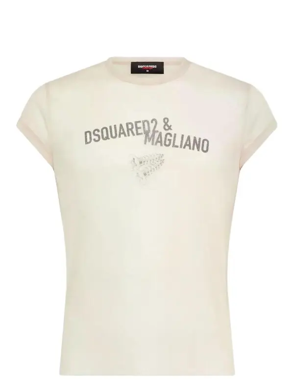 Dsquared2 X Magliano Sheer T-shirt - Neutrals