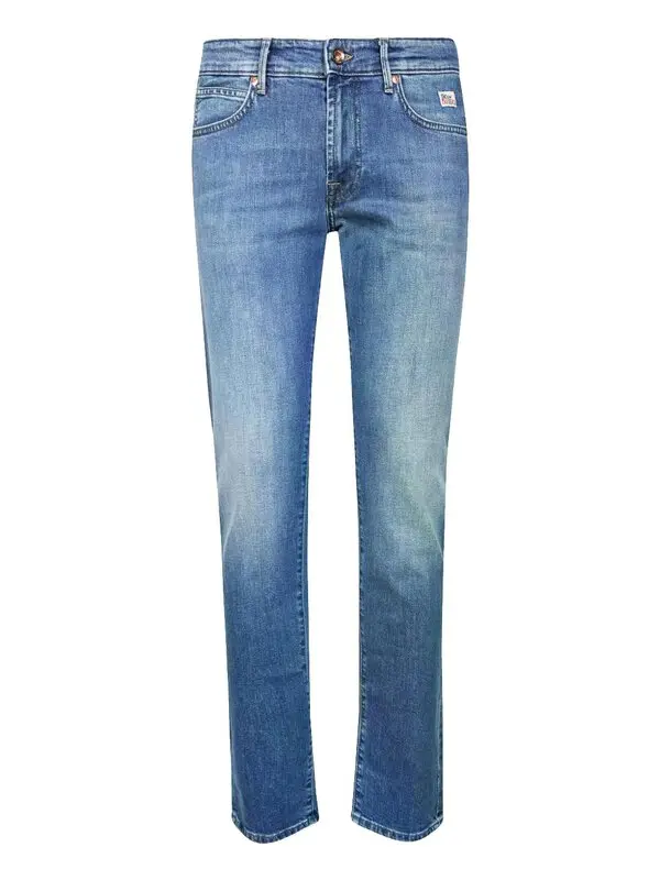 ROY ROGER'S Logo-patch Jeans - Blue