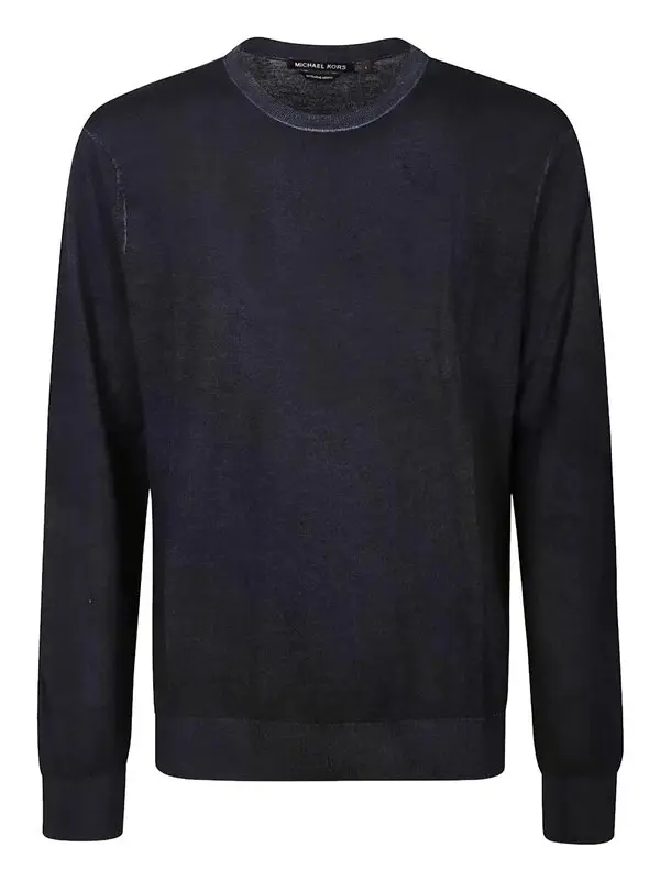 Michael Kors Merino-wool Crew-neck Sweater - Blue