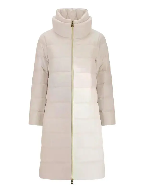 Herno High-neck Quilted Coat - Neutrals