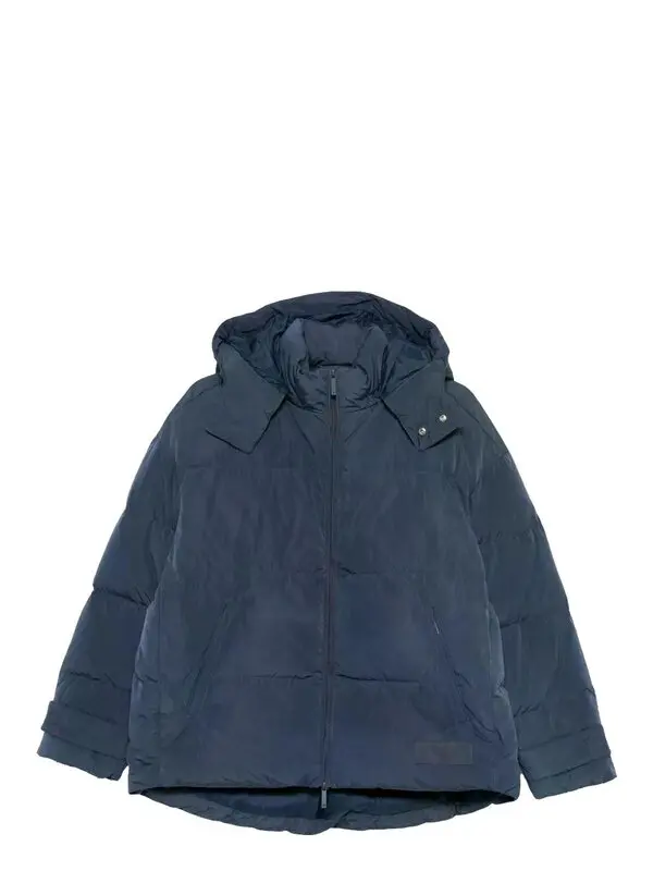 Emporio Armani Padded Hooded Coat - Blue