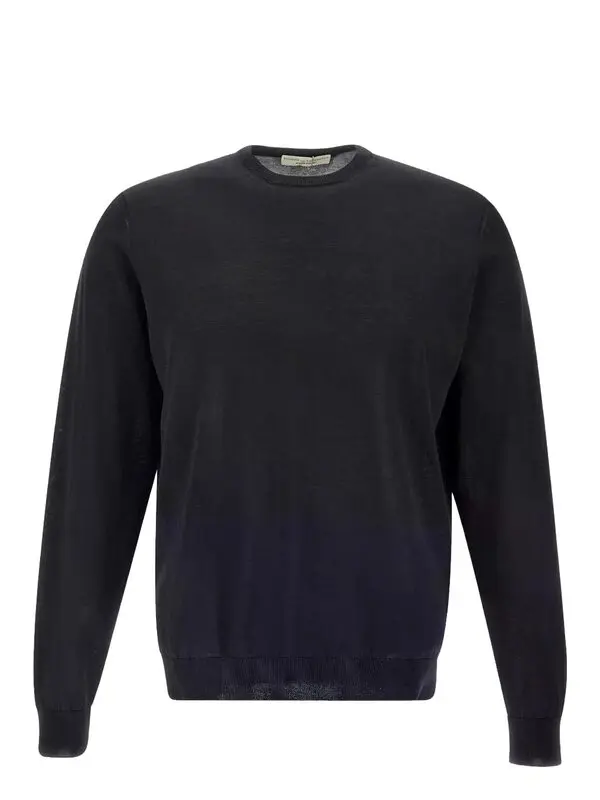 FILIPPO DE LAURENTIIS Cotton Crew Neck Sweater - Black