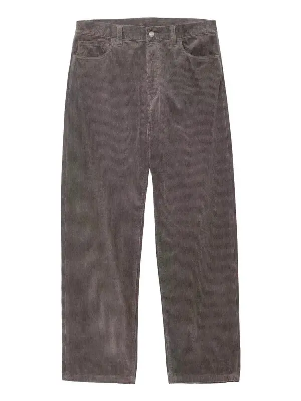 Carhartt Work In Progress Corduroy Straight Leg Trousers - Grey