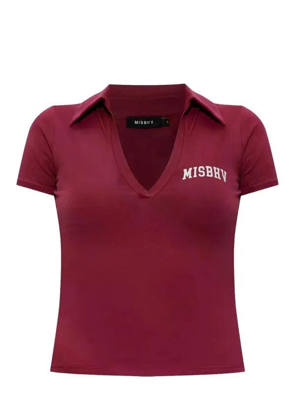 MISBHV V-neck Logo Top - Red