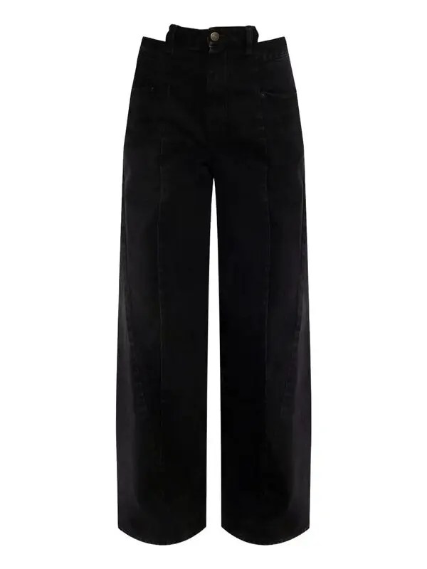 MAISON MARGIELA Cutout-panel Trousers - Black