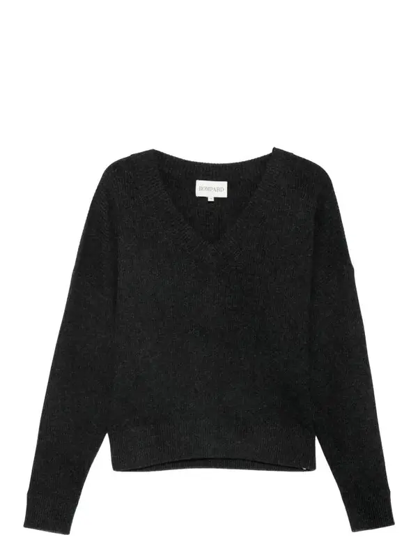 Eric Bompard V-neck Cashmere Sweater - Grey