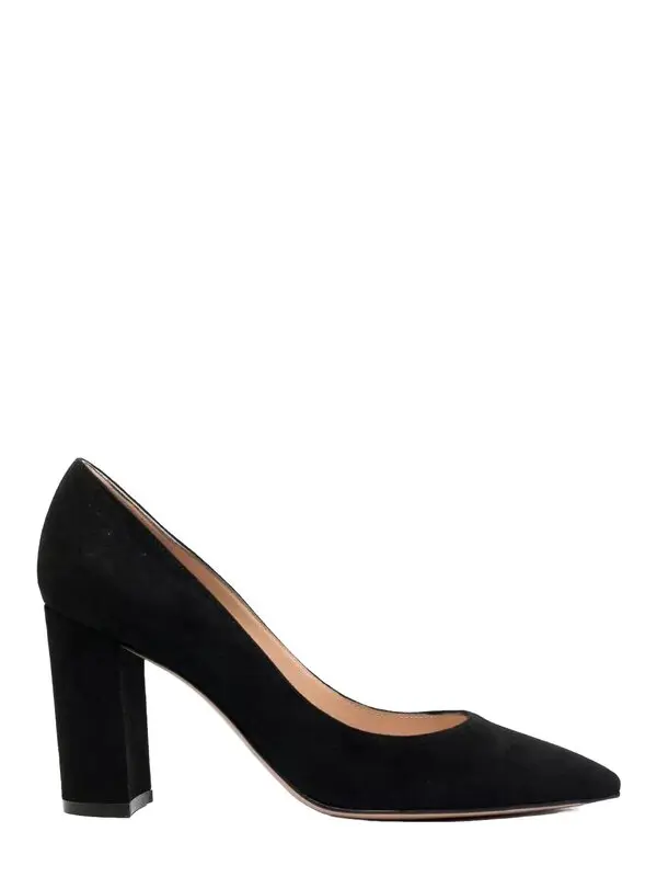 GIANVITO ROSSI 85mm Piper Pointed Block-heel Pumps - Black