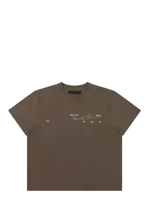 HELIOT EMIL Cotton T-shirt - Brown