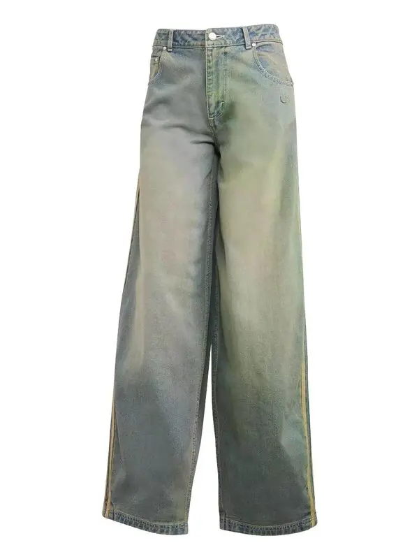 Adidas Adilenium Wide-leg Jeans - Blue
