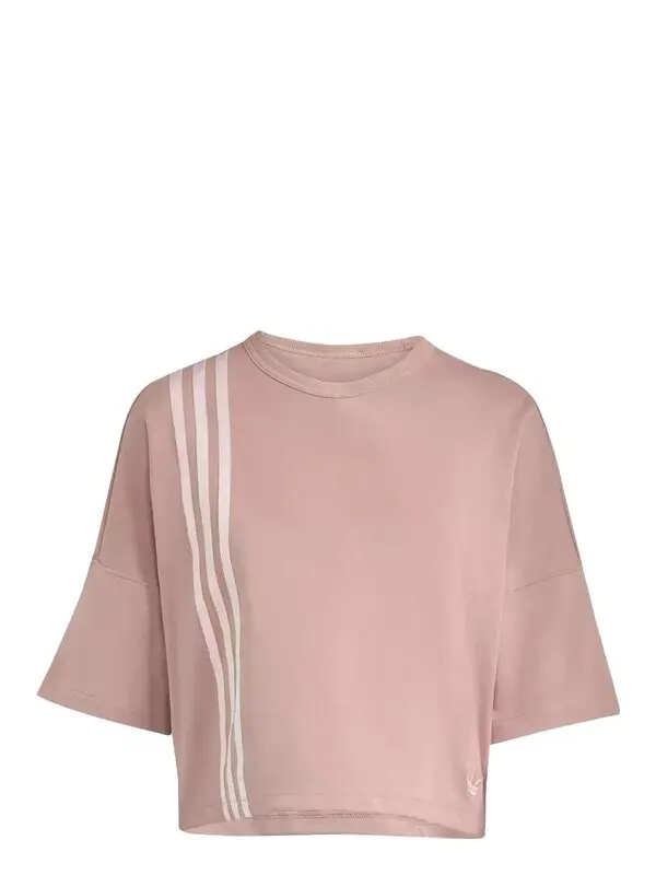 Adidas Stripe-detail T-shirt - Pink