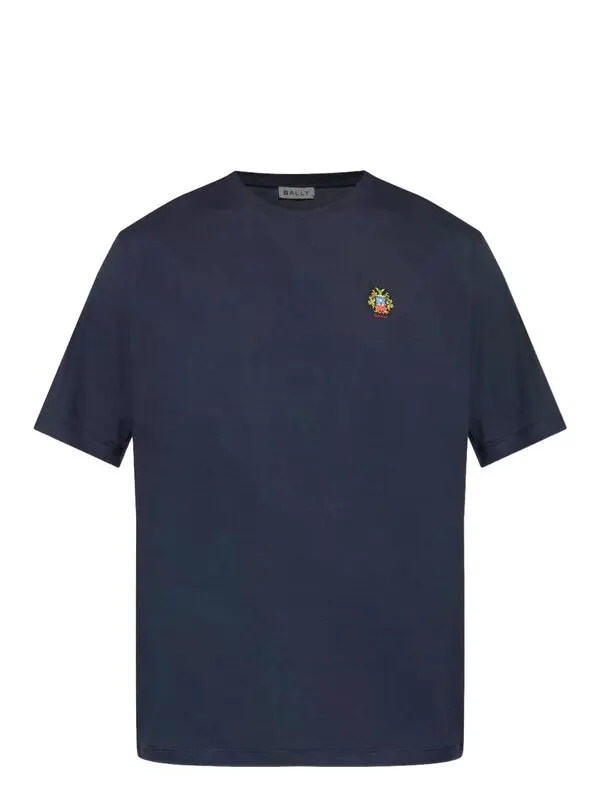 Bally Logo-embroidered T-shirt - Blue