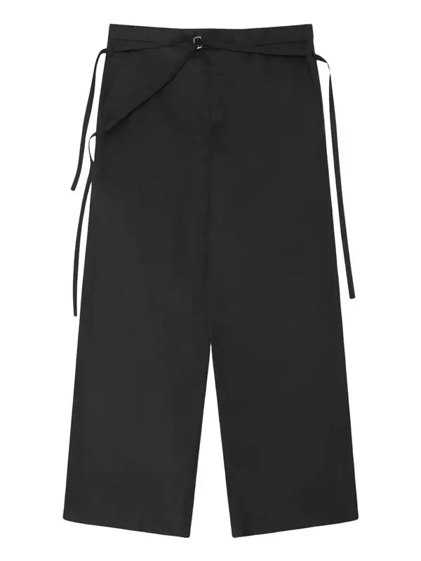 HELIOT EMIL Spectra Tie-fastening Tailored Trousers - Black