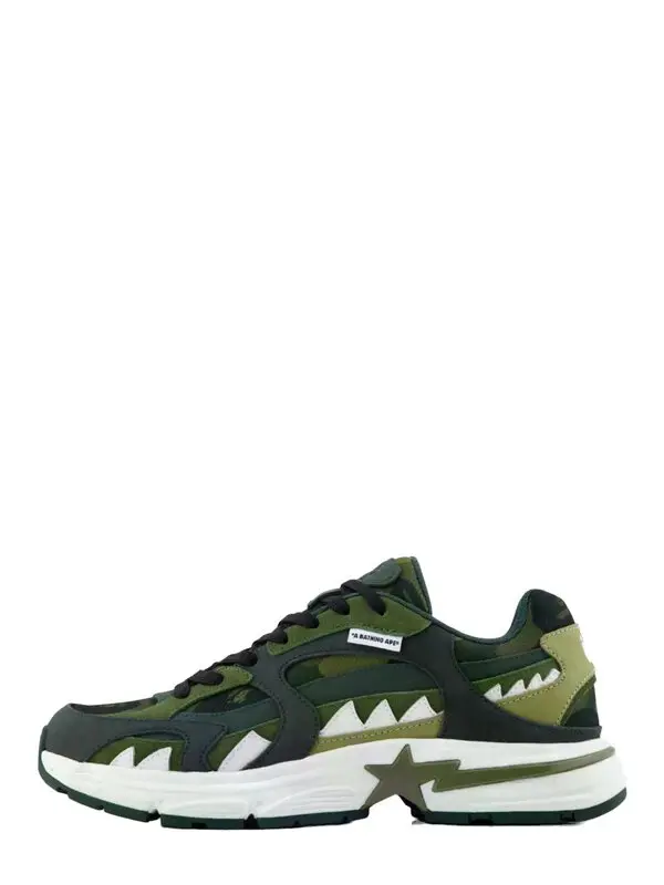 A BATHING APE Shark Sta Sneakers - Green