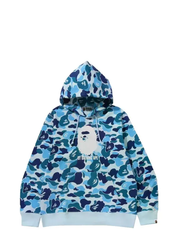 A BATHING APE Camouflage-print Hoodie - Blue