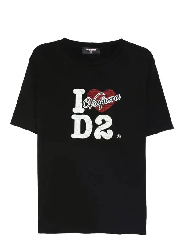 Dsquared2 Vaquera Loves D2 T-shirt - Black