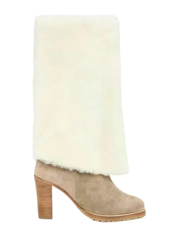 YVES SALOMON Shearling Boots - Neutrals