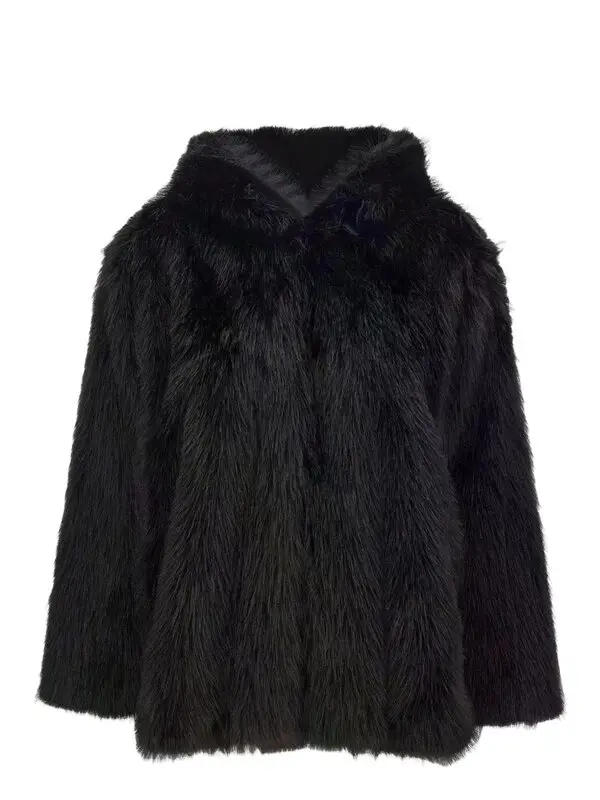 KAOS Faux Fur Coat - Black