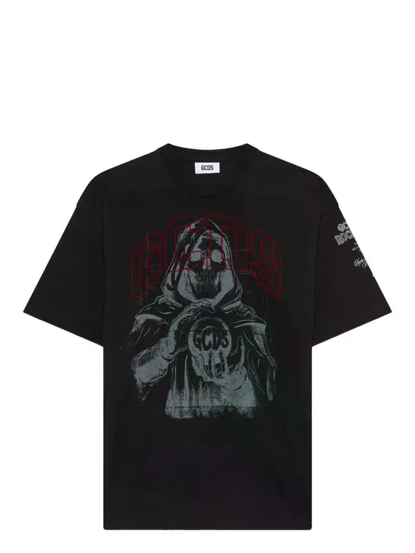 Gcds Graphic-print T-shirt - Black