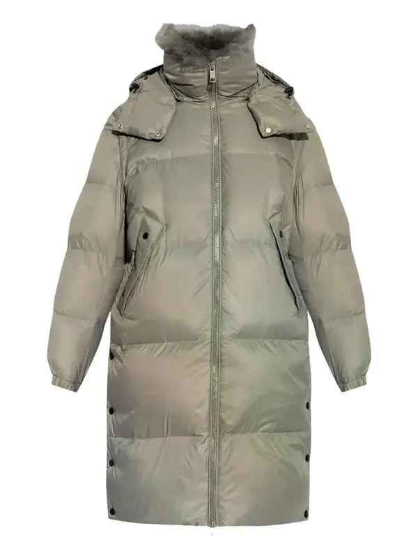 YVES SALOMON Detachable-hood Down Coat - Grey