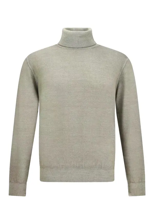 CRUCIANI Ribbed Turtleneck Sweater - Grey