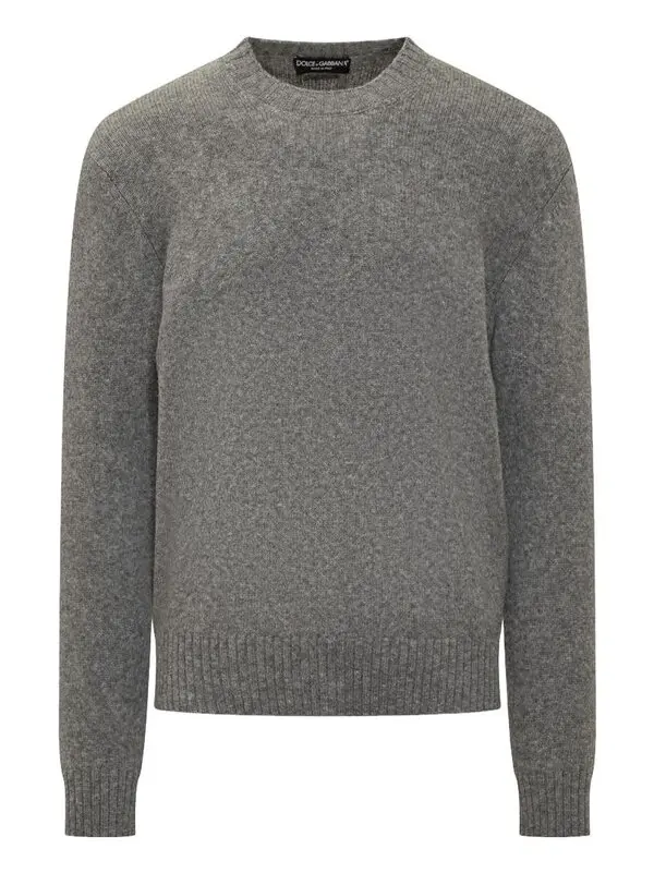 Dolce & Gabbana Crew Neck Sweater - Grey