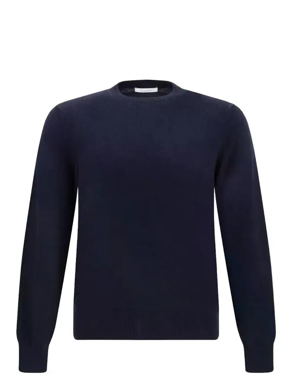 CRUCIANI Fine-knit Crew-neck Sweater - Blue