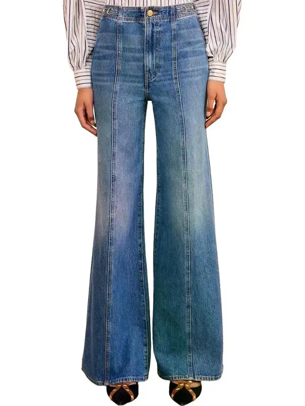 Ulla Johnson Delphine Wide-leg Jeans - Blue