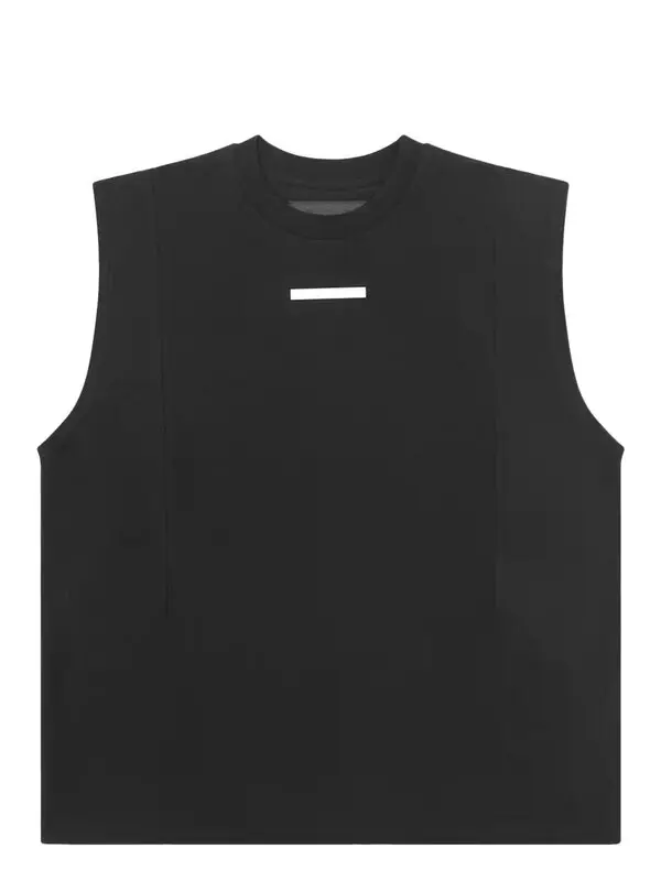 HELIOT EMIL Crew-neck Sleeveless Tank Top - Black