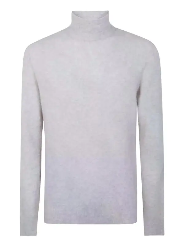 NUUR High-neck Long-sleeved Sweater - Grey
