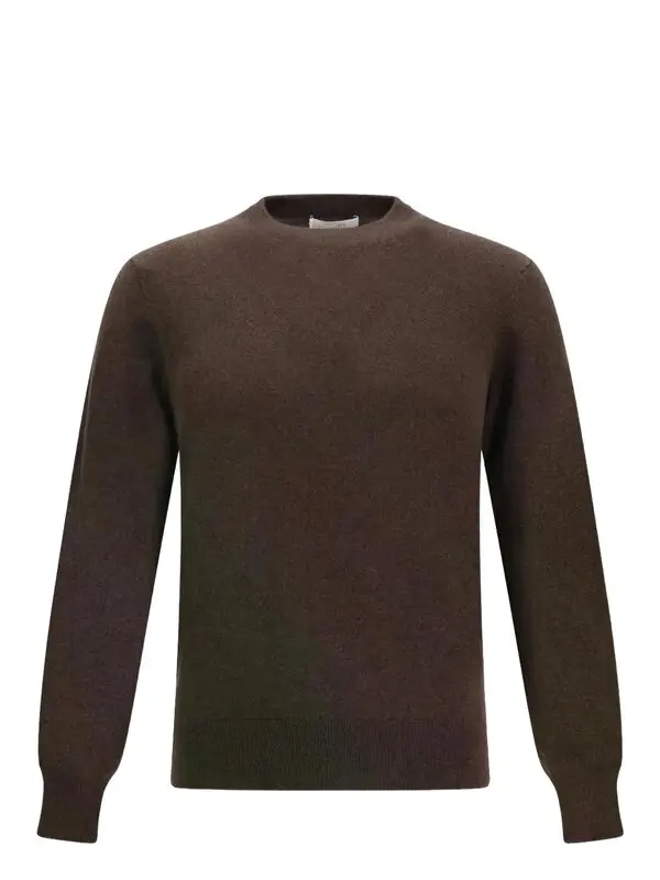 CRUCIANI Crew-neck Long-sleeves Sweater - Brown