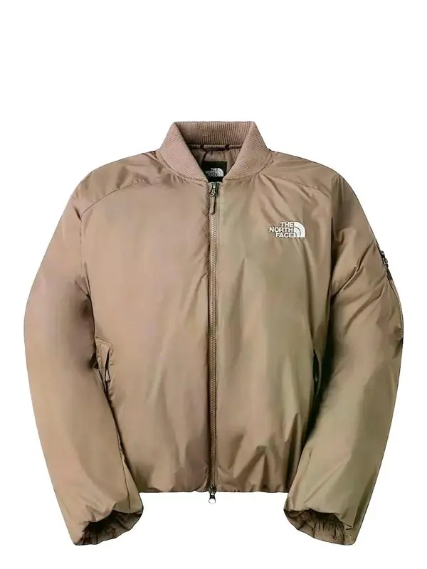 The North Face Logo-print Bomber Jacket - Brown