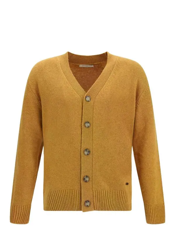 BROOKSFIELD Buttoned Cardigan - Yellow