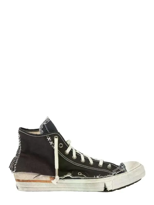 MAISON MARGIELA Distressed High-top Sneakers - Black