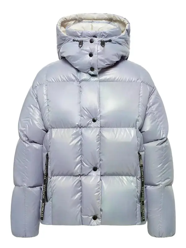 Moncler Hooded Zipped Down Jacket - Blue