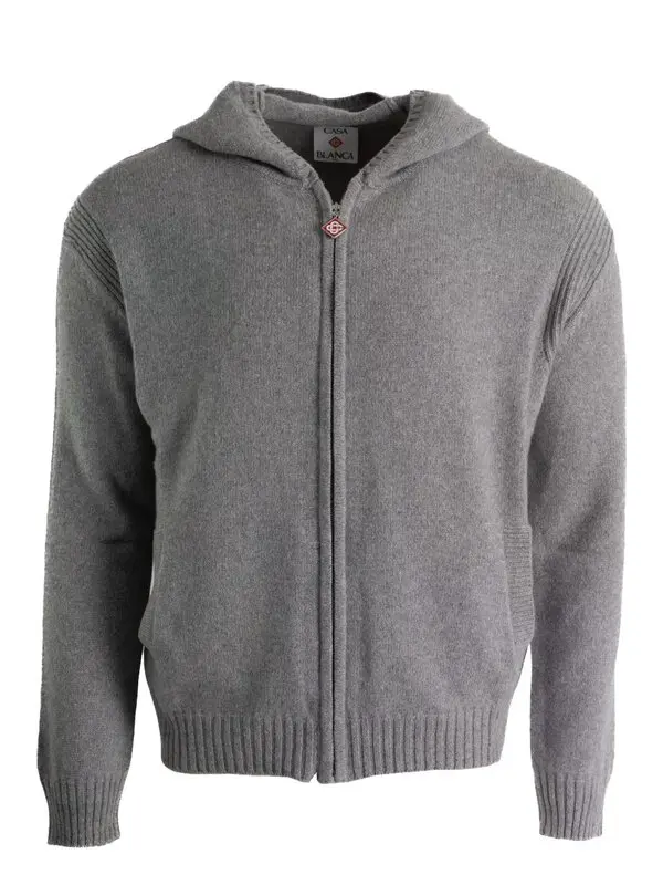 Casablanca Zip-up Cardigan - Grey