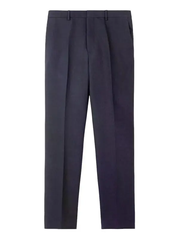 TOD'S Pressed-crease Trousers - Blue