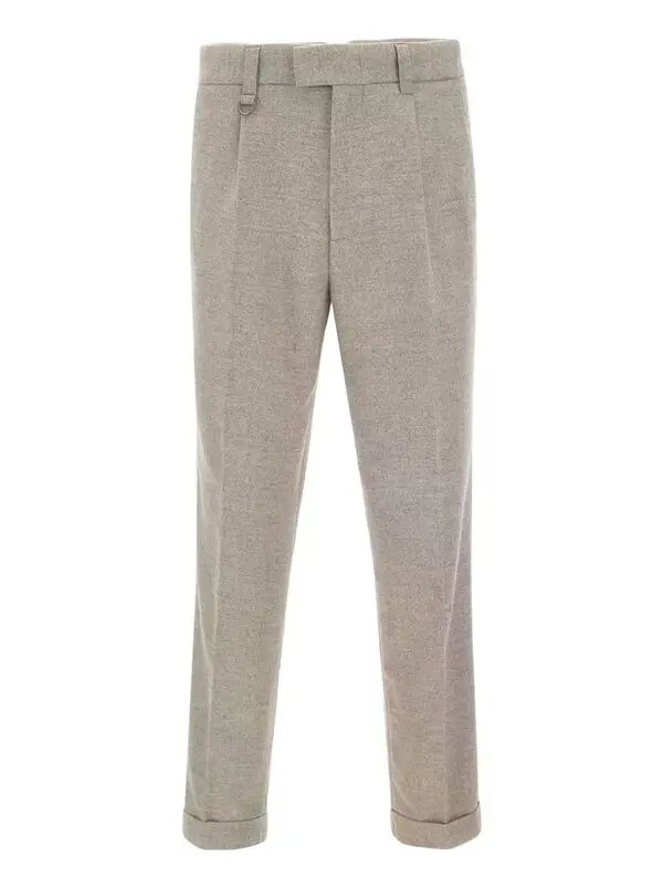 PAOLO PECORA Straight-leg Trousers - Grey