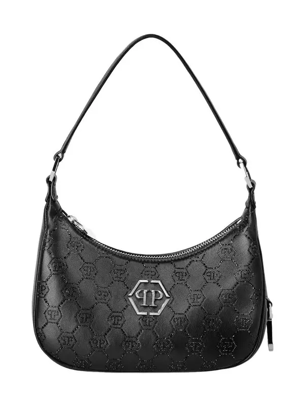Philipp Plein Monogram Shoulder Bag - Black