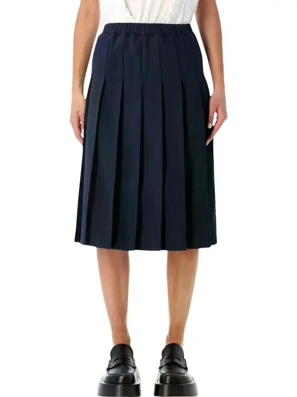 Comme Des Garçons Pleated Skirt - Blue