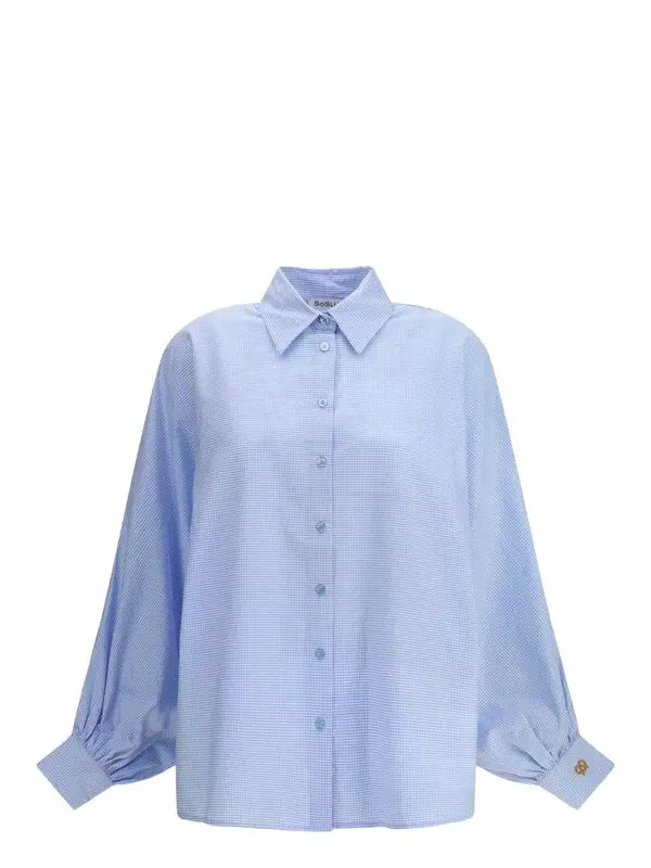 SOSUE Antonia Pretzel Shirt - Blue