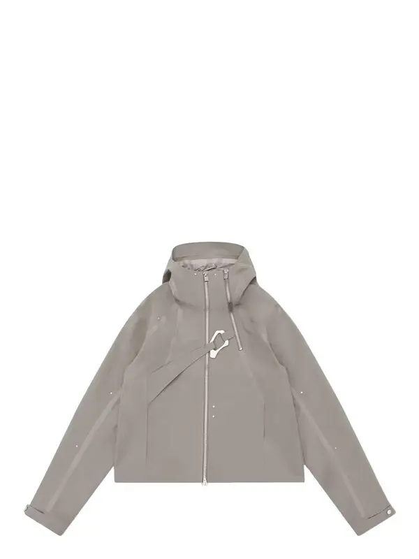 HELIOT EMIL Moire Hooded Jacket - Grey