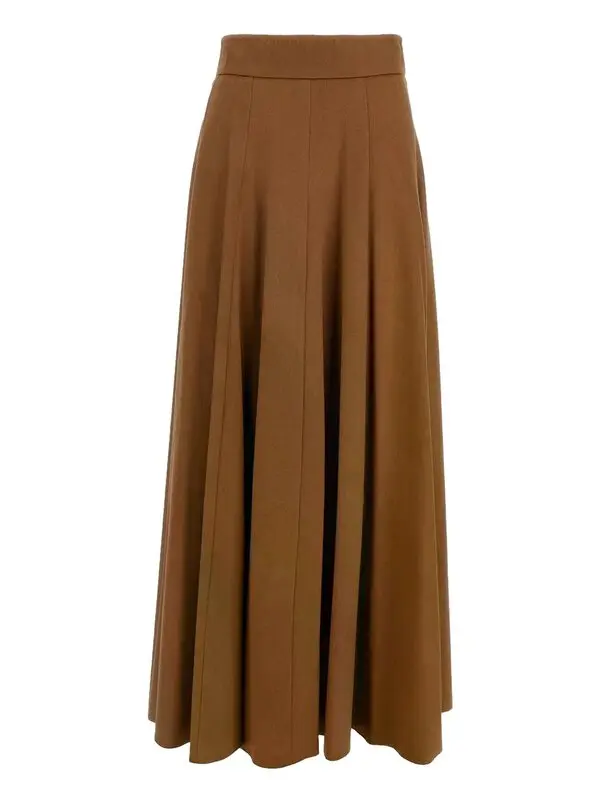 Max Mara Sagra Wool Skirt - Brown