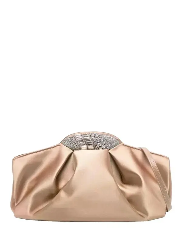 GIUSEPPE ZANOTTI Crystal-embellished Clutch - Neutrals
