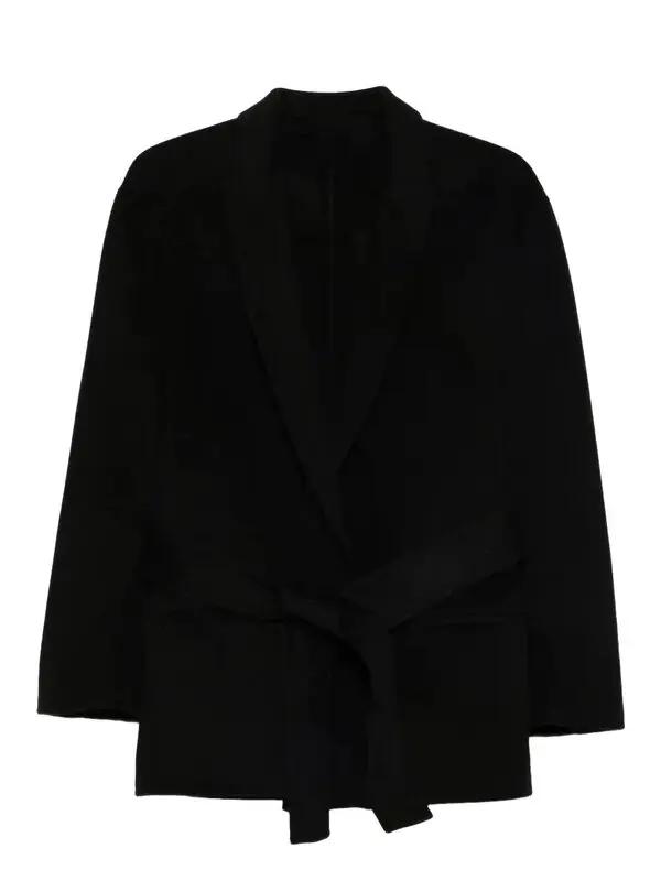 Alberta Ferretti Double-breasted Belted Coat - Black