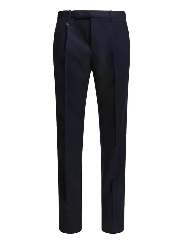 Prada Triangle-logo Trousers - Blue
